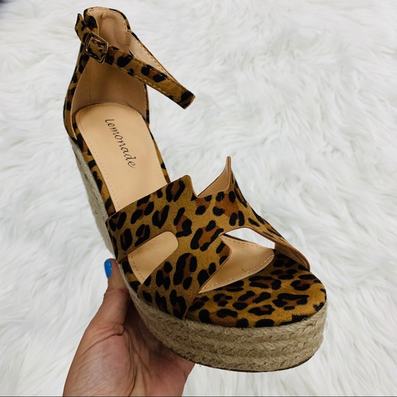 Shoes | Leopard Espadrille Wedge | Poshmark